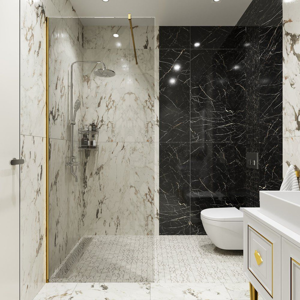 Душевая перегородка STWORKI 90х100х220 см арт 583066 - купить по выгодной цене в интернет ...