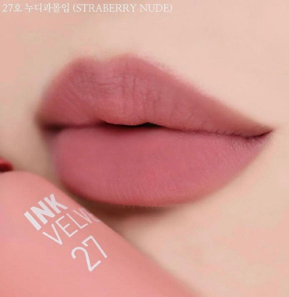 Peripera Ink Velvet Tint #27 strawberry nude тинт помада купить на OZON ...