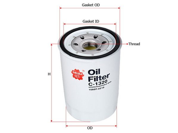 Фильтр масляный Sakura C1320;C1320 - купить по выгодным ценам в ...