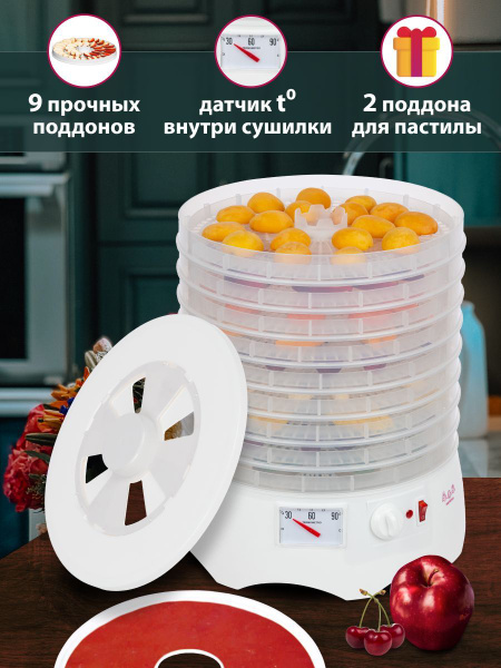 Дегидратор Мастерица EFD-0903VM 9, 280 Вт - купить по выгодным ценам в ...