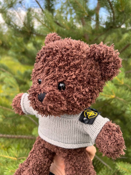 Мишка Stone Island коричневый - купить с доставкой по выгодным ценам в ...
