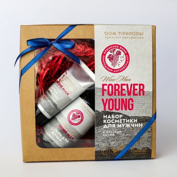 Дом природы Подарочный набор "Wine Man" с красным вином мужской ...