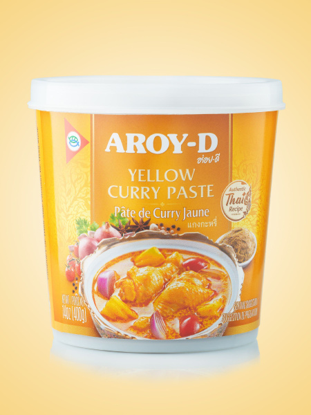Паста КАРРИ ЖЁЛТАЯ AROY-D 400 гр. - купить с доставкой по выгодным ...