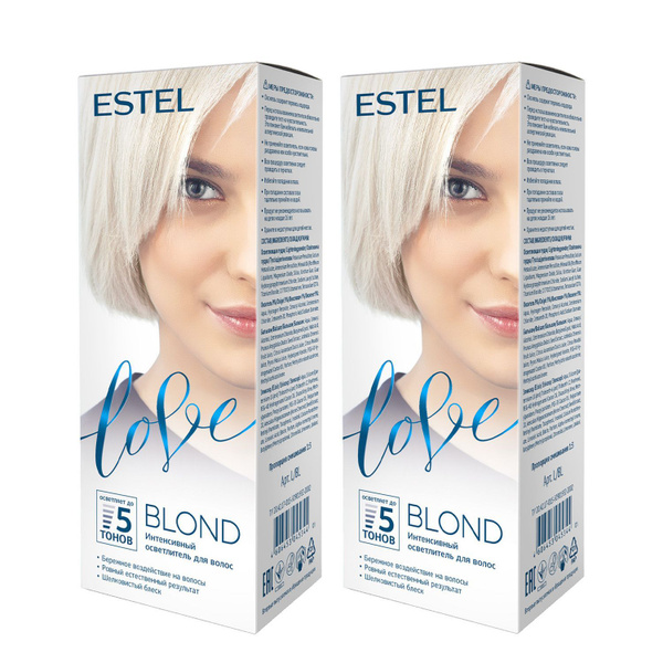 ESTEL LOVE BLOND Интенсивный осветлитель 2 шт - купить с доставкой по выгодным ценам в интернет ...