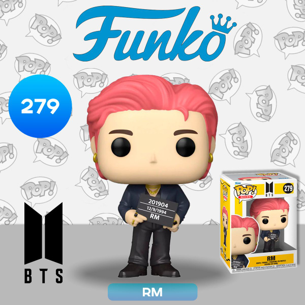 Фигурка Funko POP! Rocks BTS Butter RM (279) 64047 / Фигурка в виде музыканта группы "BTS", Ким ...