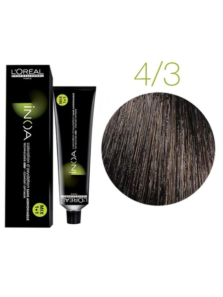 L'Oreal Professionnel INOA 4.3 золотистый шатен - купить с доставкой по ...