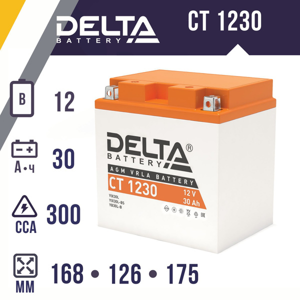 Аккумулятор для мототехники Delta Battery CT купить по выгодной цене в ...