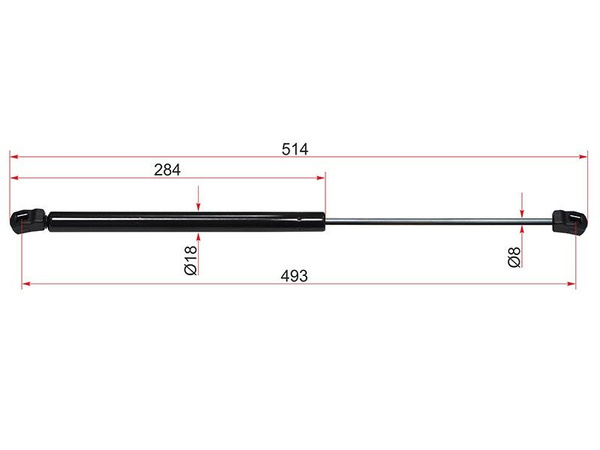 Амортизатор крышки багажника KIA RIO 2005-2010 - SAT арт. ST-81770 ...