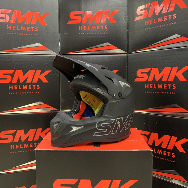 Мотошлем кроссовый SMK ALLTERRA, цвет черный матовый (XS) - купить с ...