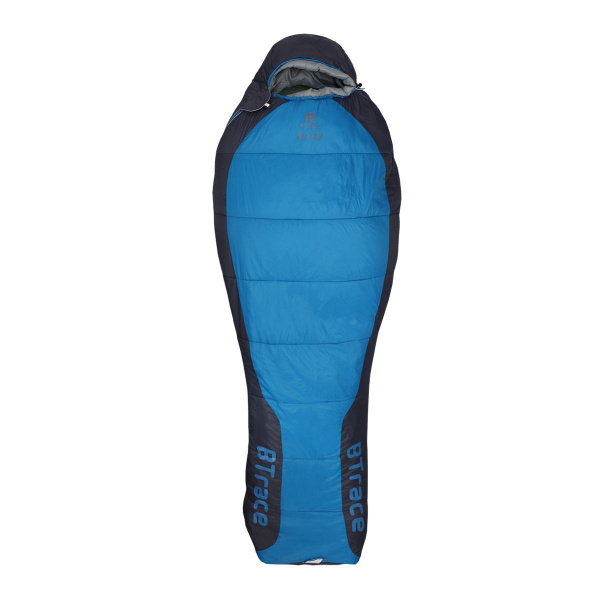 Спальный мешок кокон BTrace Buddy L Левый, Серый/Синий - купить с доставкой по выгодным ценам в ...