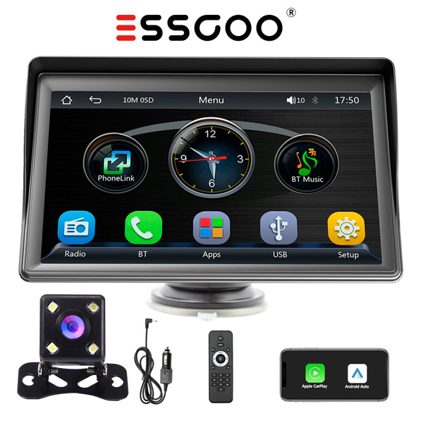 Автомагнитола с камерой заднего вида Bluetooth 5.1 + USB TF Carplay и ...