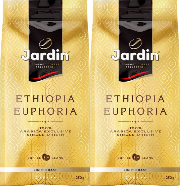 Кофе Jardin Ethiopia Euphoria зернах, комплект: 2 упаковки по 250 г ...