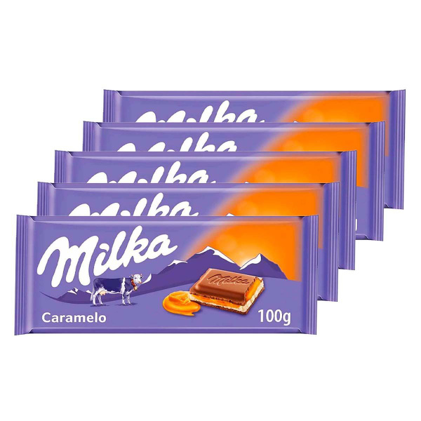 Шоколад Milka Caramel Cream с карамельным кремом (Германия), 100 г (5 ...