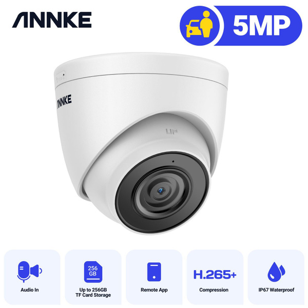 Камера видеонаблюдения, 5MP Super HD PoE Turret Network, аудиозапись ...