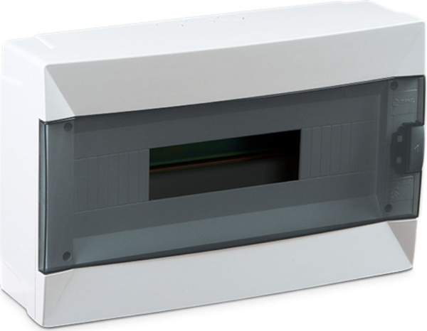 Бокс распределительный Makel / Макел ЩРН-П-16 ЩРНП с прозрачной крышкой, пластиковый белый 16 ...