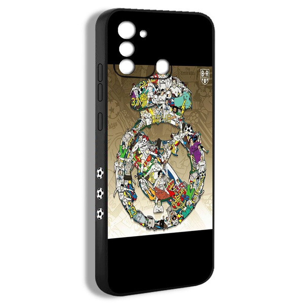 чехол для смартфона Подходит для Tecno Spark 8c Логотип Реал Мадрид аниме рисунок Uzu18 купить