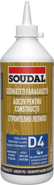 Суперводостойкий полиуретановый клей для дерева SOUDAL 66А (D4) 750 мл ...