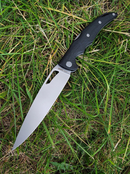 Большой складной нож "КАЙМАН XL" (сталь ELMAX, Черный G10) купить на OZON по низкой цене ...