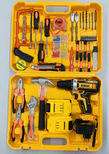 Дрель-шуруповерт DeWalt Шуруповерт девольт с большим набор, От ...