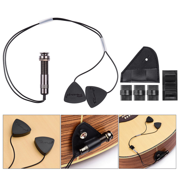 Range RGT-XII Самоклеящийся преобразователь звукоснимателя для акустической гитары Двойные ...