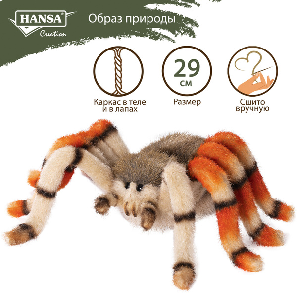 Реалистичная мягкая игрушка Hansa Creation Паук, 29см - купить с ...