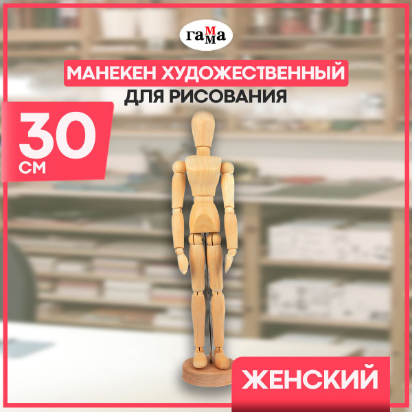 Манекен человека художественный Гамма Студия, женский, деревянный, 30 ...