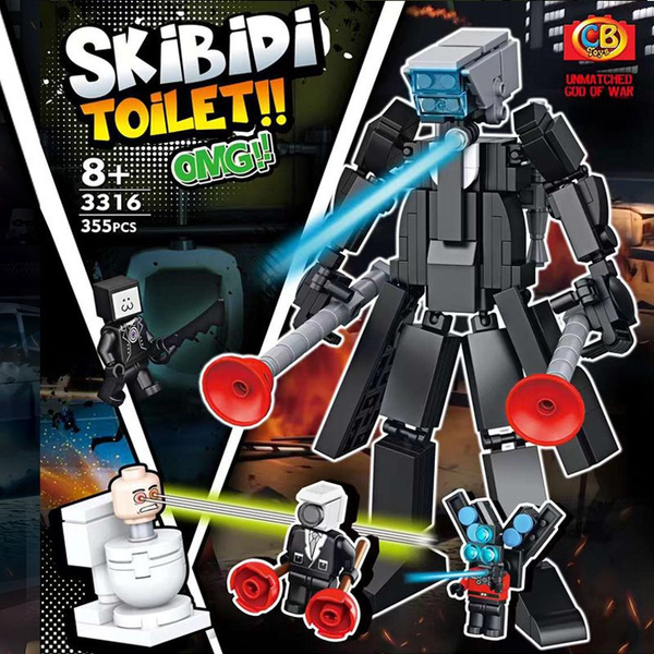 Игровой набор 'Skibidi Toilet Building Blocks' , включает в себя ...
