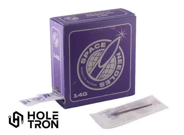 Иглы для пирсинга SPACE NEEDLES 14G (1,6мм) стерильные. Упаковка 50шт. - купить с доставкой по ...