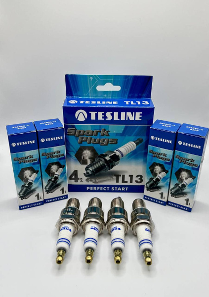 Комплект свечей зажигания TESLINE TESLINE TL13 - купить по выгодным ...