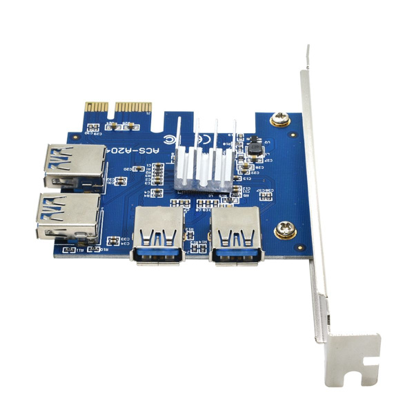 Характеристики Множитель карты PCI Express PCIE от 1 до 4 USB GPU X1 ...
