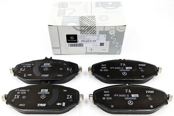 Колодки тормозные Mercedes-Benz A0004209103 - купить по низким ценам в ...