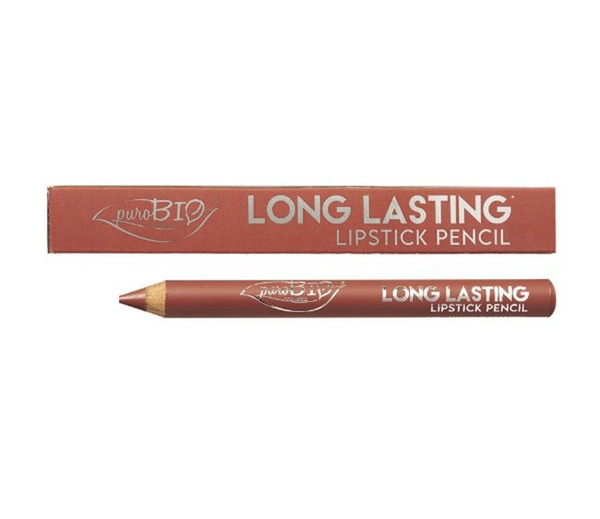 PuroBio Помада - карандаш для губ Long Lasting, цвет 017L Персик нюд, 3 ...