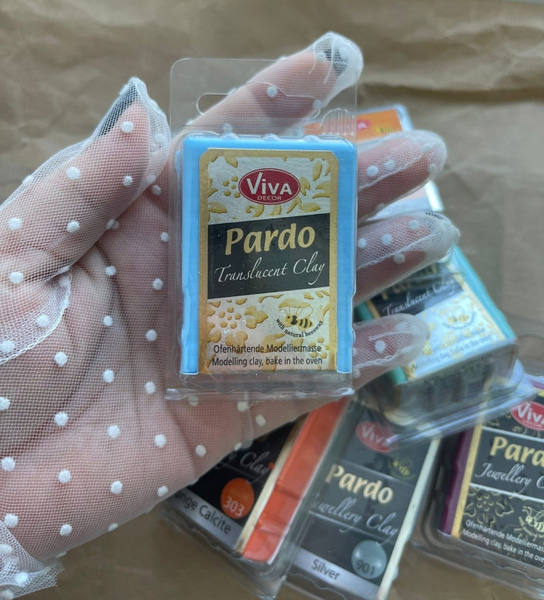 Pardo Translucent Aqua Blue Clay полимерная глина 613 - купить с ...