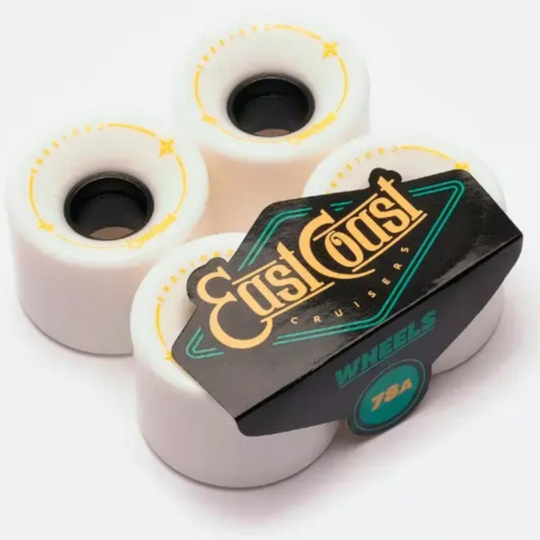 Комплект колес для круизера, лонгборда Eastcoast Shelby White 76A, 51 ...