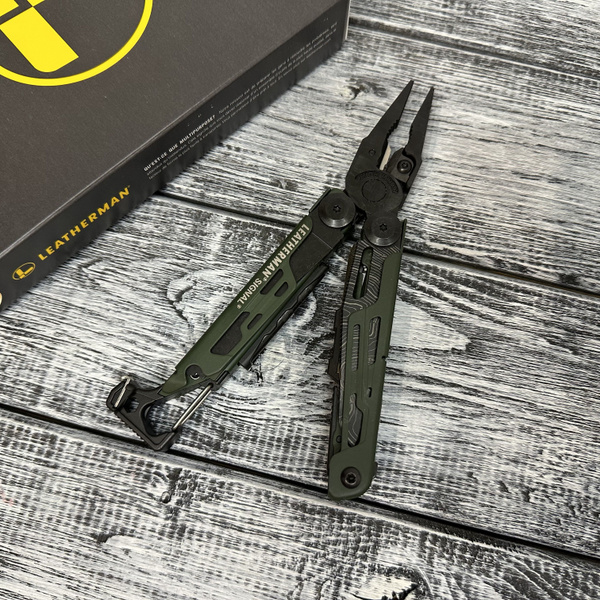 Мультитул Leatherman Signal Green Topo Blade купить на OZON по низкой ...