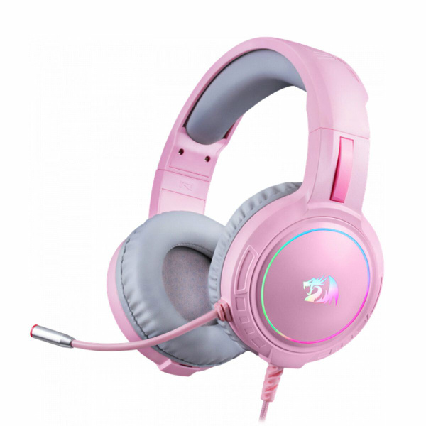 Игровые наушники Redragon Mento RGB, розовый - купить по доступной цене ...