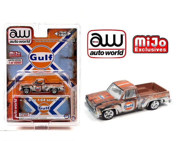 Машинка AW Auto World 1/64 Chevrolet Chevy Silverado muscle trucks GULF ...