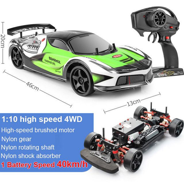 1:10 4WD 70км/ч высокоскоростная дрифтовая RC-машина с амортизаторами ...