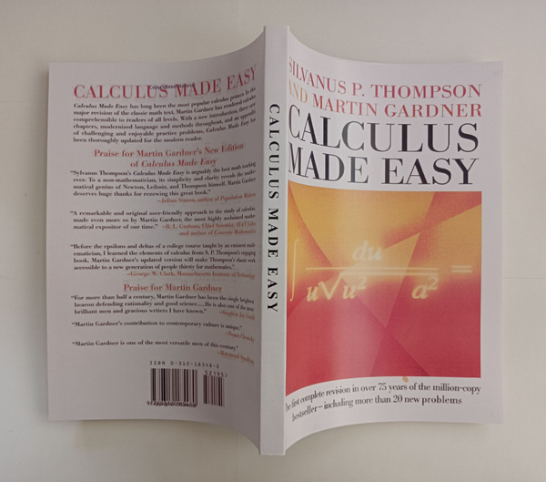 Calculus Made Easy English paper books - купить с доставкой по выгодным ...
