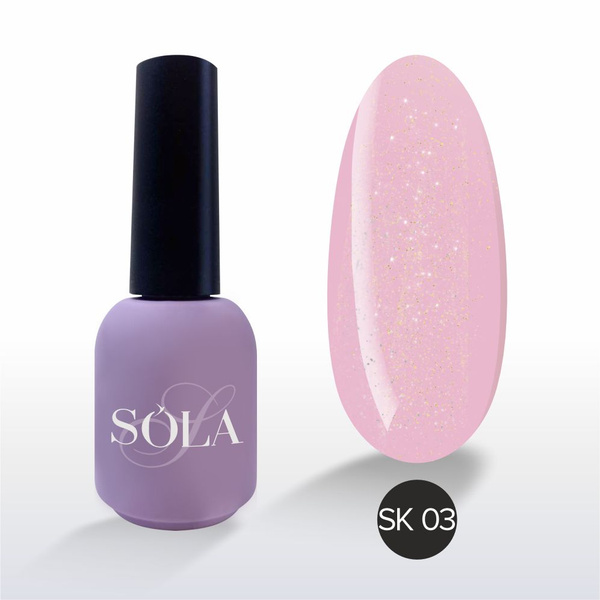 Гель-лак с мелкими блестками Shimmer kiss 03 SOLAlove, 10мл - купить с ...