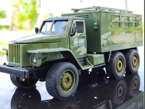 Машина модель пластиковая Урал-4320, будка пассажирская, 1:43 - купить с доставкой по выгодным ...