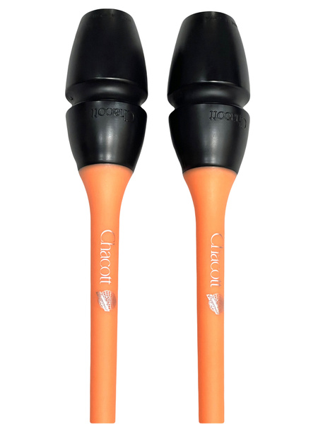 Булавы резиновые Chacott 45,5см ,оранжевый-черный цвет 183 - купить по низкой цене в интернет ...