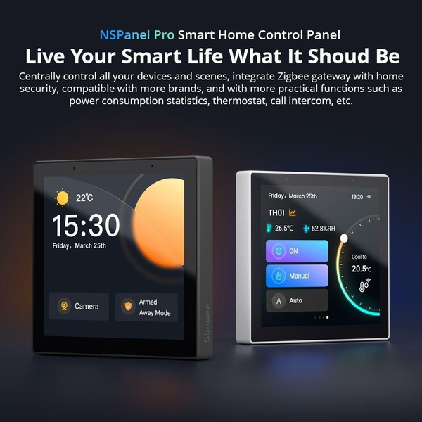 SONOFF NSPanel Pro Интеллектуальный термостат WiFi работает с Alexa ...