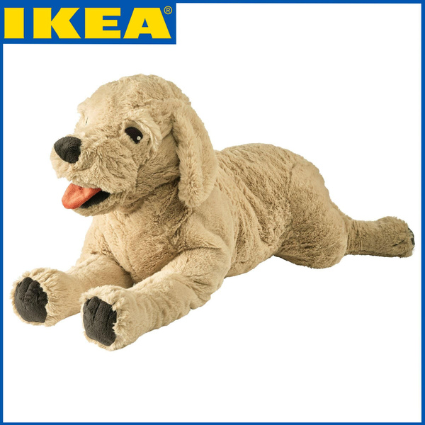 Мягкая игрушка Щенок IKEA (ИКЕА) 70 см бежевый - купить с доставкой по ...