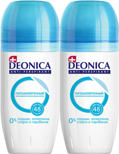 Deonica Антиперспирант роликовый Гипоаллергенный 50 мл, 2 шт купить на OZON по низкой цене ...