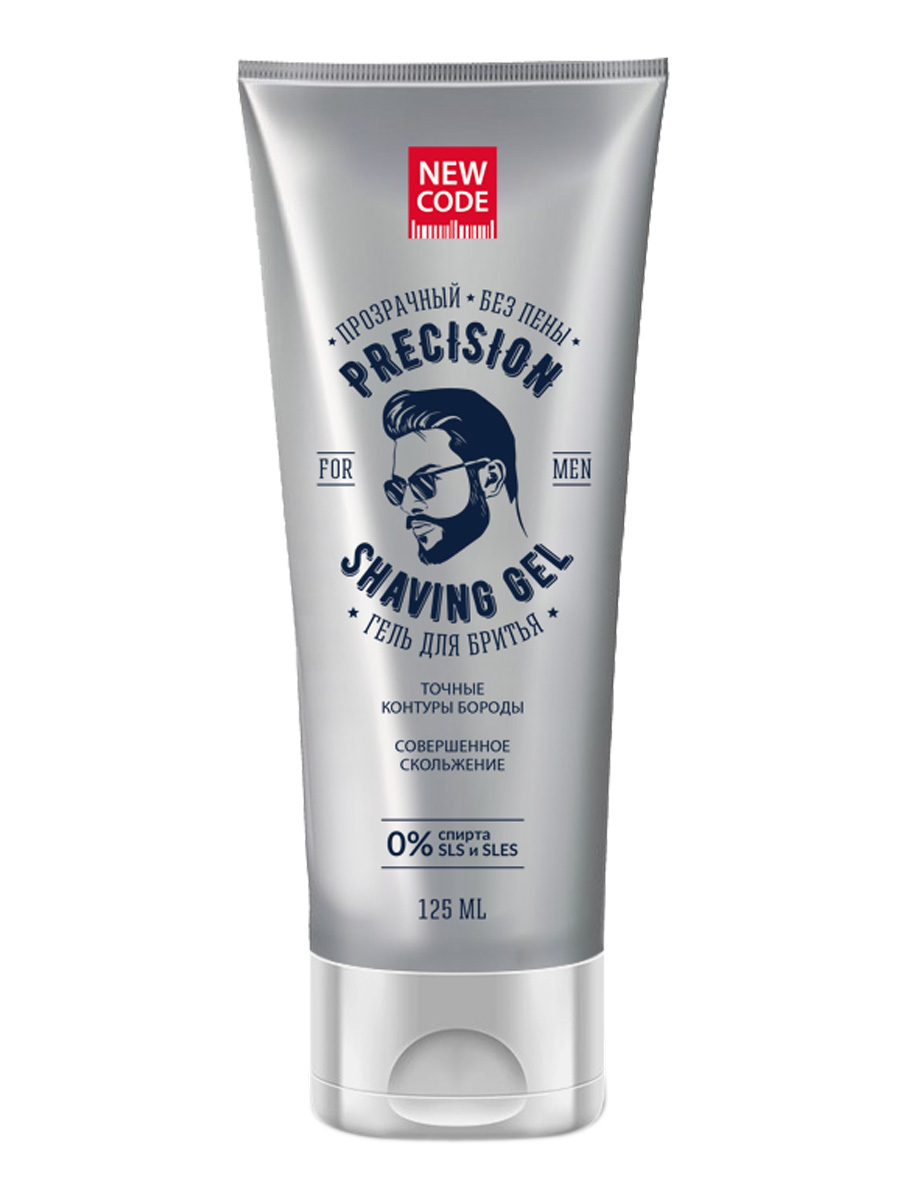 NEW CODE Гель для бритья мужской Прозрачный без пены Precision 125 мл ...