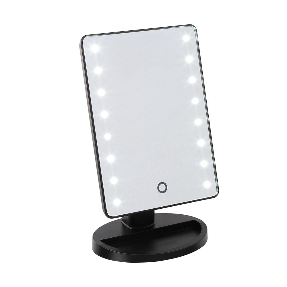 LaFiSa Косметическое зеркало с подсветкой LARGE LED MIRROR черное ...