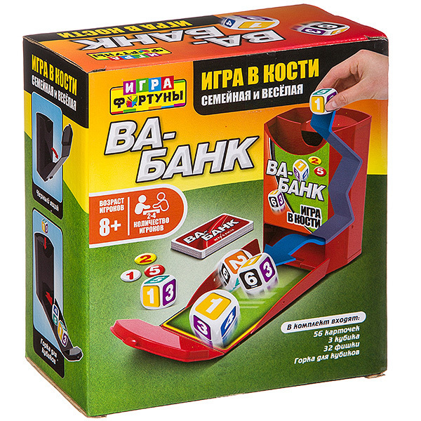 Фортуна Настольная игра в кости "Ва-Банк" — купить в интернет-магазине ...