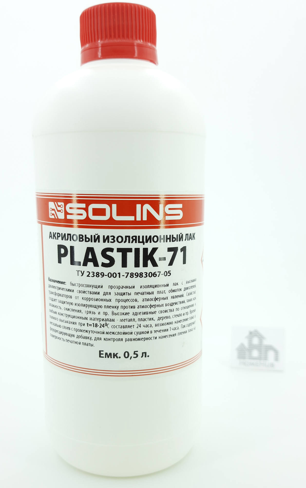 Лак акриловый для печатных плат PLASTIK-71, 500мл, SOLINS - купить с ...
