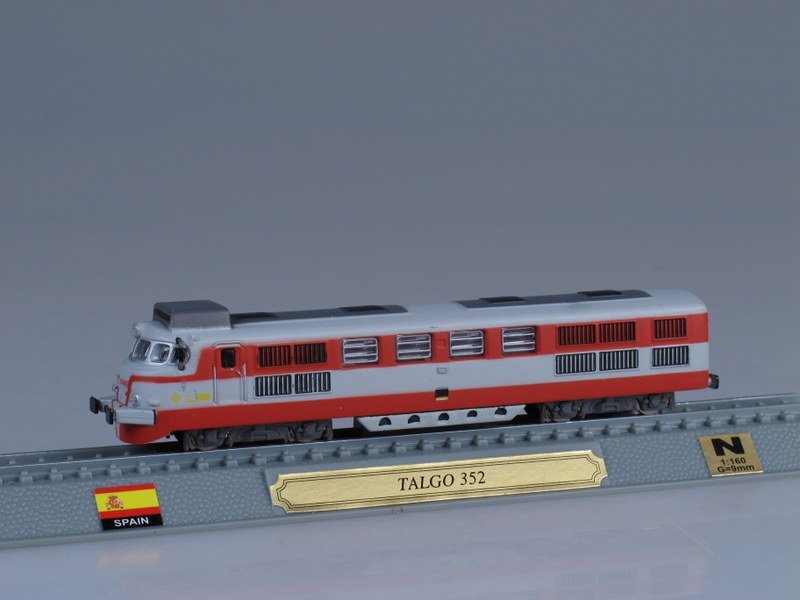 масштабная модель 1/160, локомотив TALGO 352 diesel locomotive ...